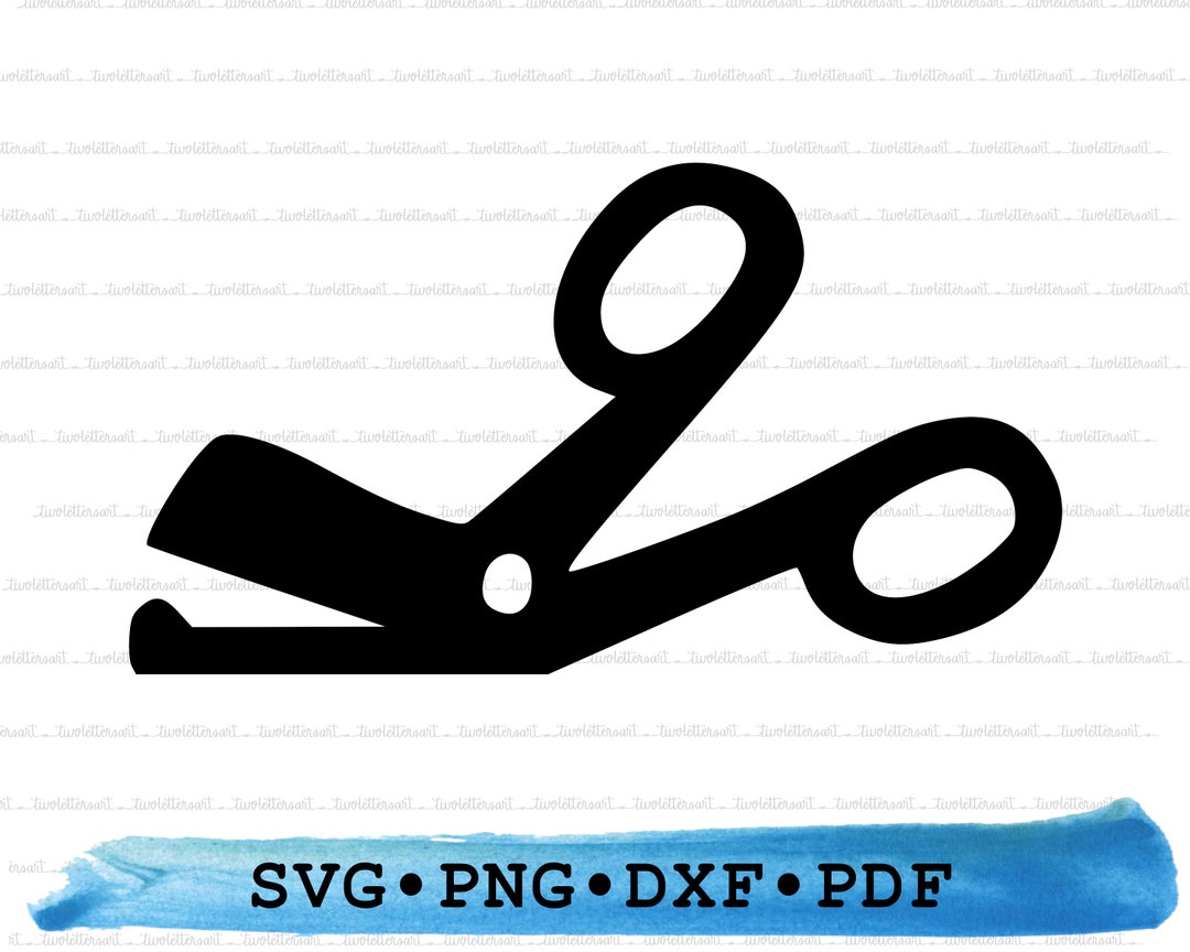 Gauze Scissors Silhouette SVG PNG DXF Pdf – Surgeon Tool Icon Cricut ...