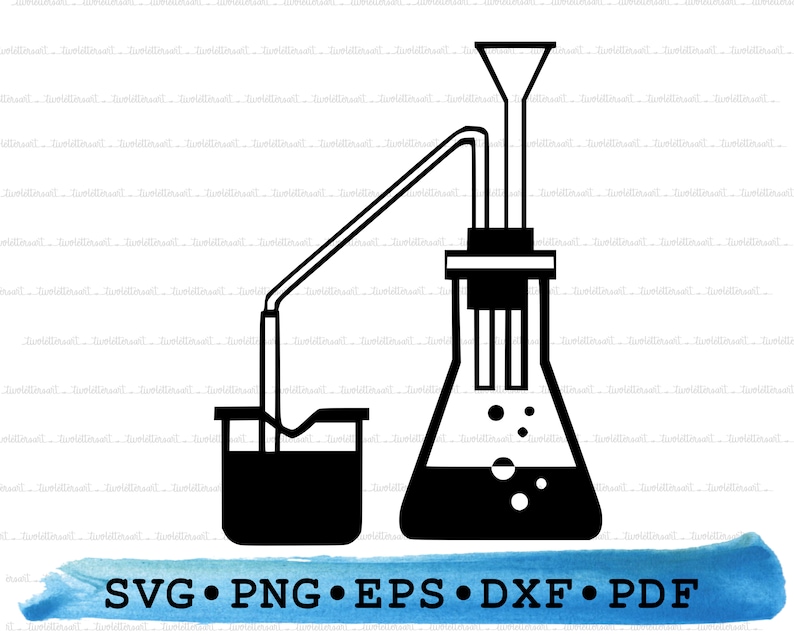 Chemistry Svg Experiment Silhouette Science Beaker Cricut - Etsy