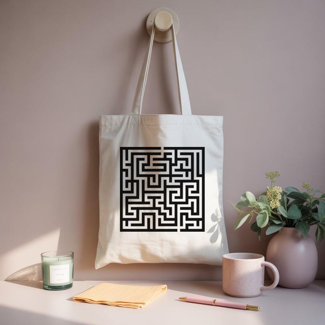 Maze Silhouette SVG PNG DXF Pdf Eps – Square Puzzle Icon for Cricut ...