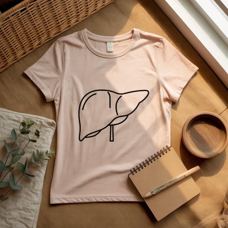 Human Liver Silhouette SVG PNG DXF Pdf – Anatomy Clipart for Cricut ...