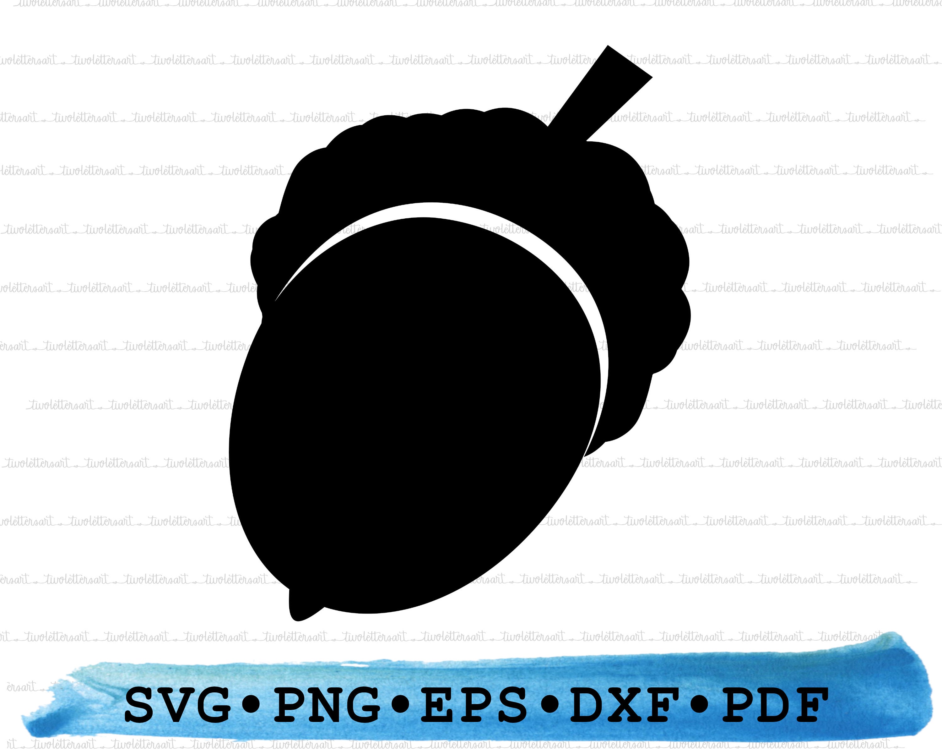 Acorn Silhouette Acorn Svg Acorn Png Acorn Cricut Autumn - Etsy