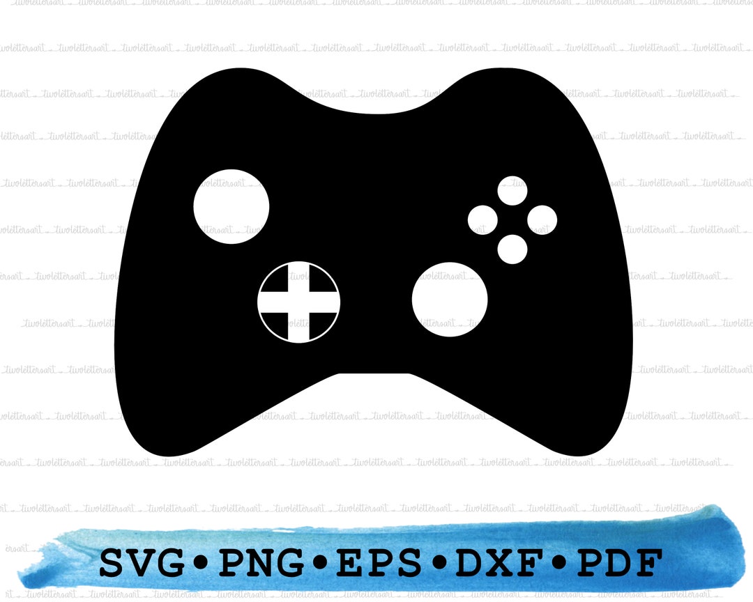 Game Controller Silhouette SVG PNG DXF Pdf Eps – Gamer Clipart for ...