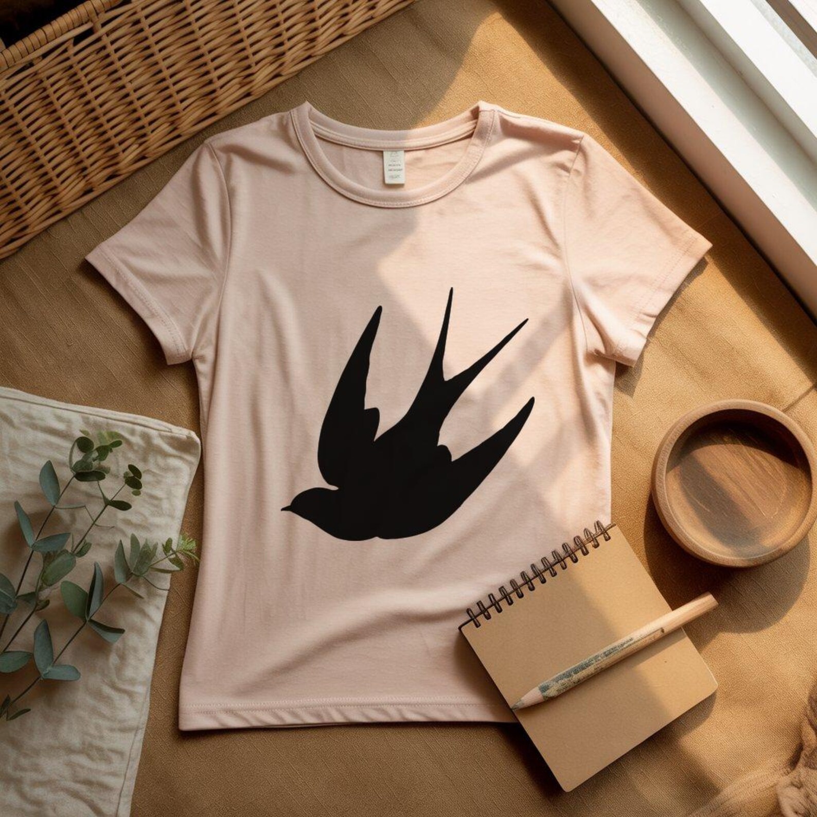 Swallow Svg Dxf Png Eps Pdf – Flying Bird Silhouette Cut File Cricut ...