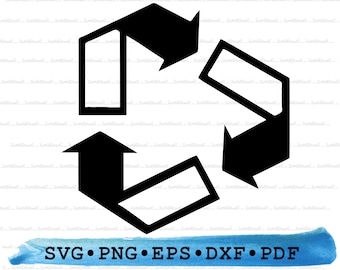 Recycling Logo Dxf - Etsy