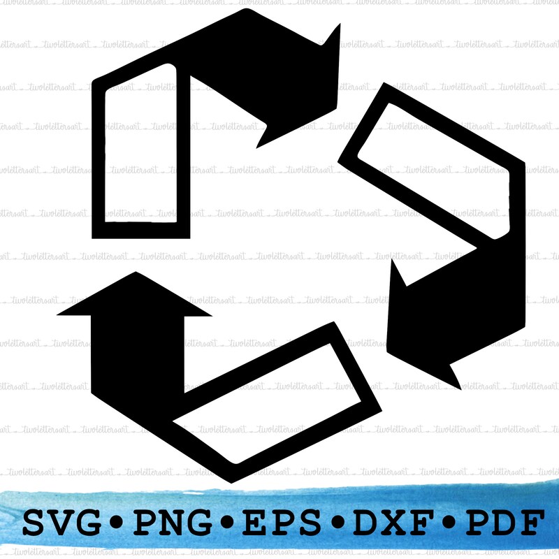 Recycling Logo Dxf - Etsy