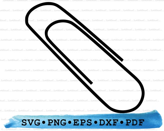 Paperclip Svg Paperclip Silhouette Office School Cricut - Etsy