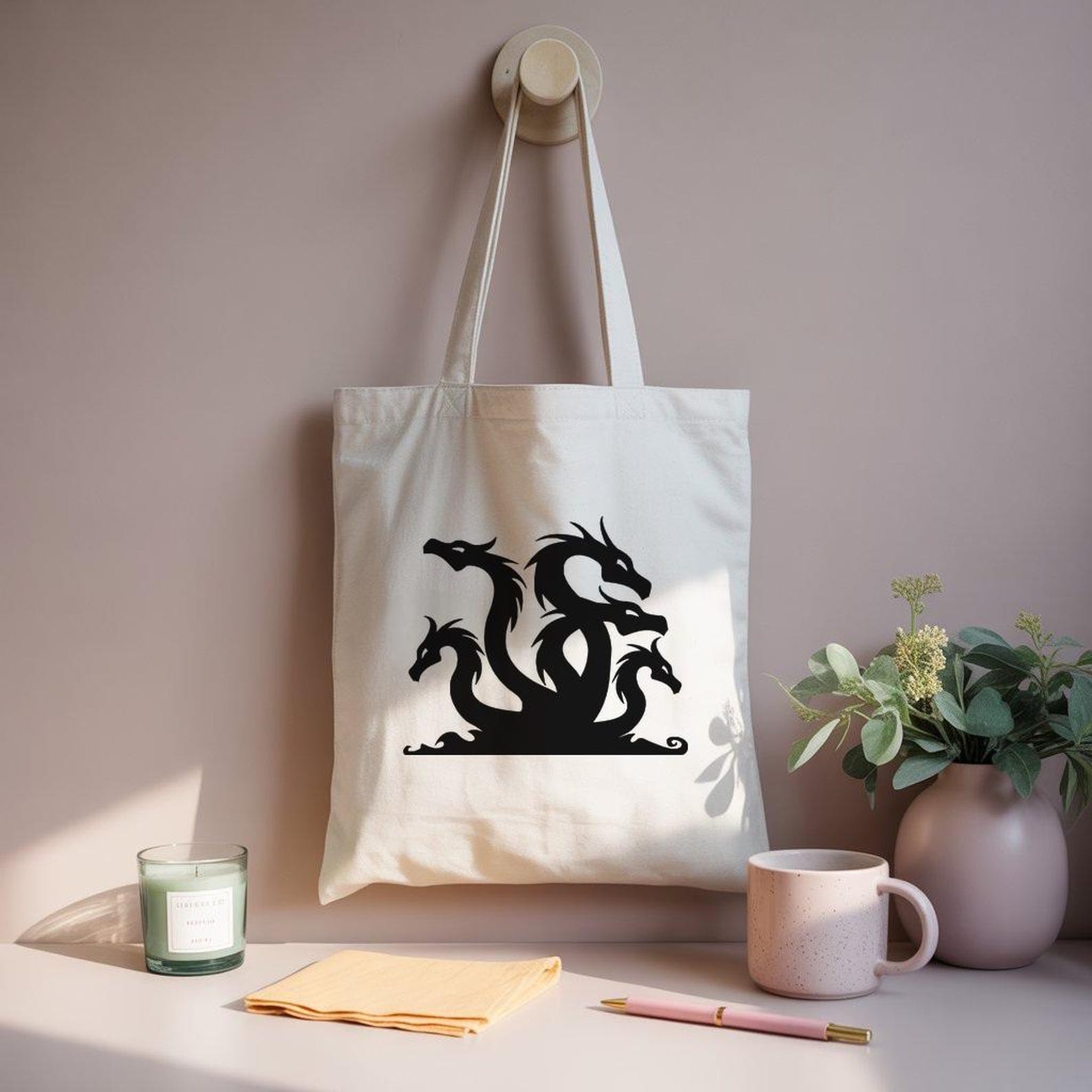 Hydra Svg Dxf Png Eps Pdf – Dragon Silhouette Cut File Cricut, Sea ...