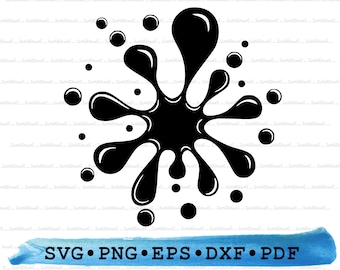Paint Splatter Outline - Etsy