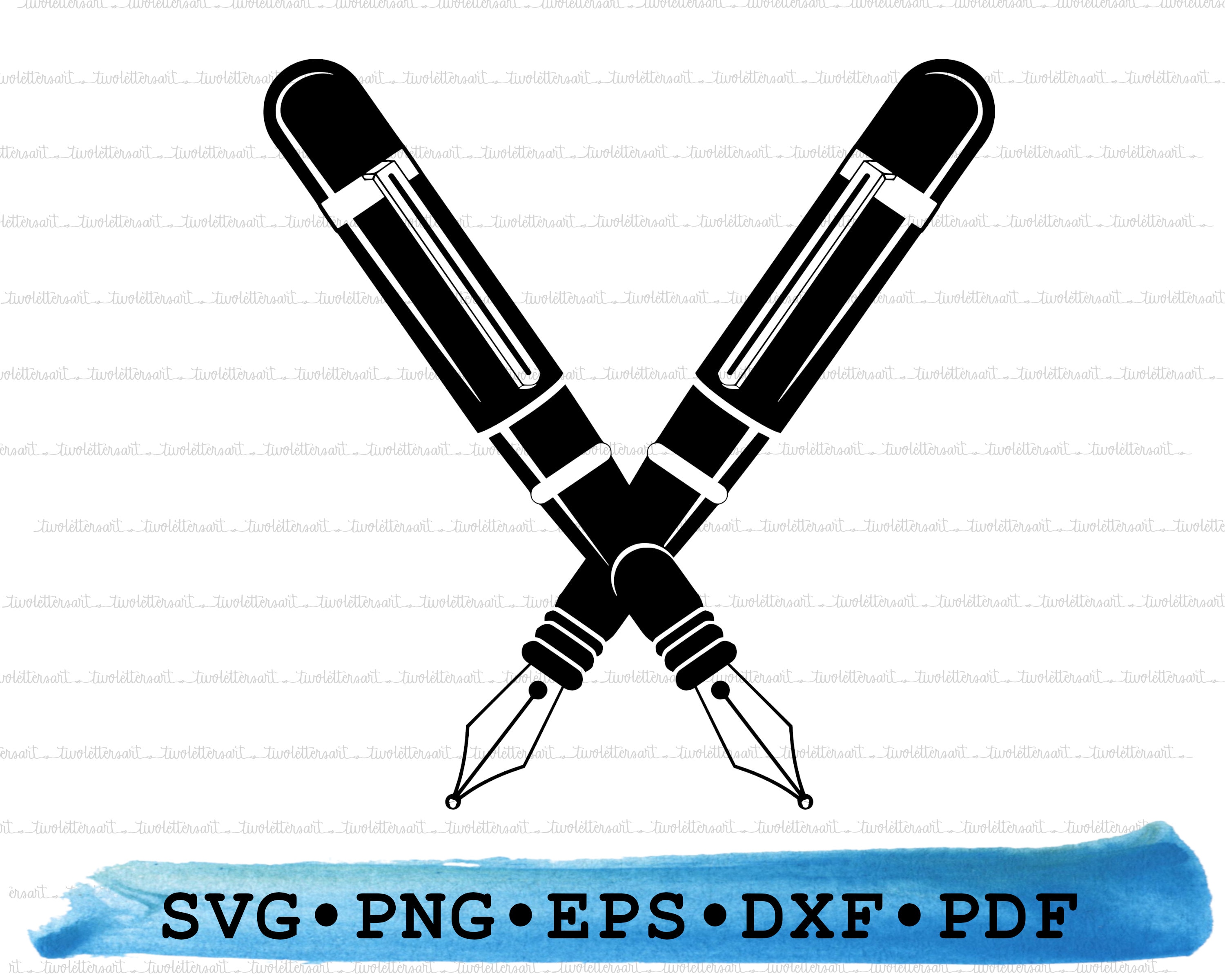 Fountain Pens Silhouette, Fountain Pens Svg, Fountain Pens Png ...