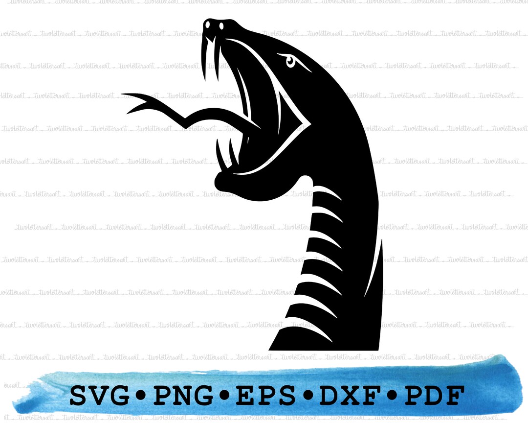 Snake Head Svg, Python Rattlesnack Cobra Silhouette, Cricut Outline ...