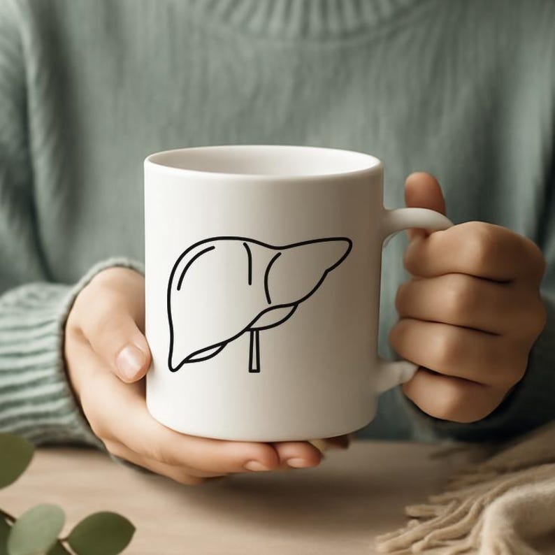 Human Liver Silhouette SVG PNG DXF Pdf – Anatomy Clipart for Cricut ...