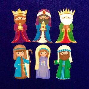 Nativity Felt Board Christmas Felt Board Bible Felt Story Baby Jesus ...