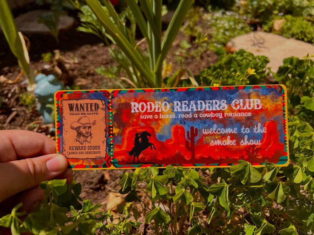 Rodeo Readers Cowboy Romance Wild West Book Club Bookmark - Etsy