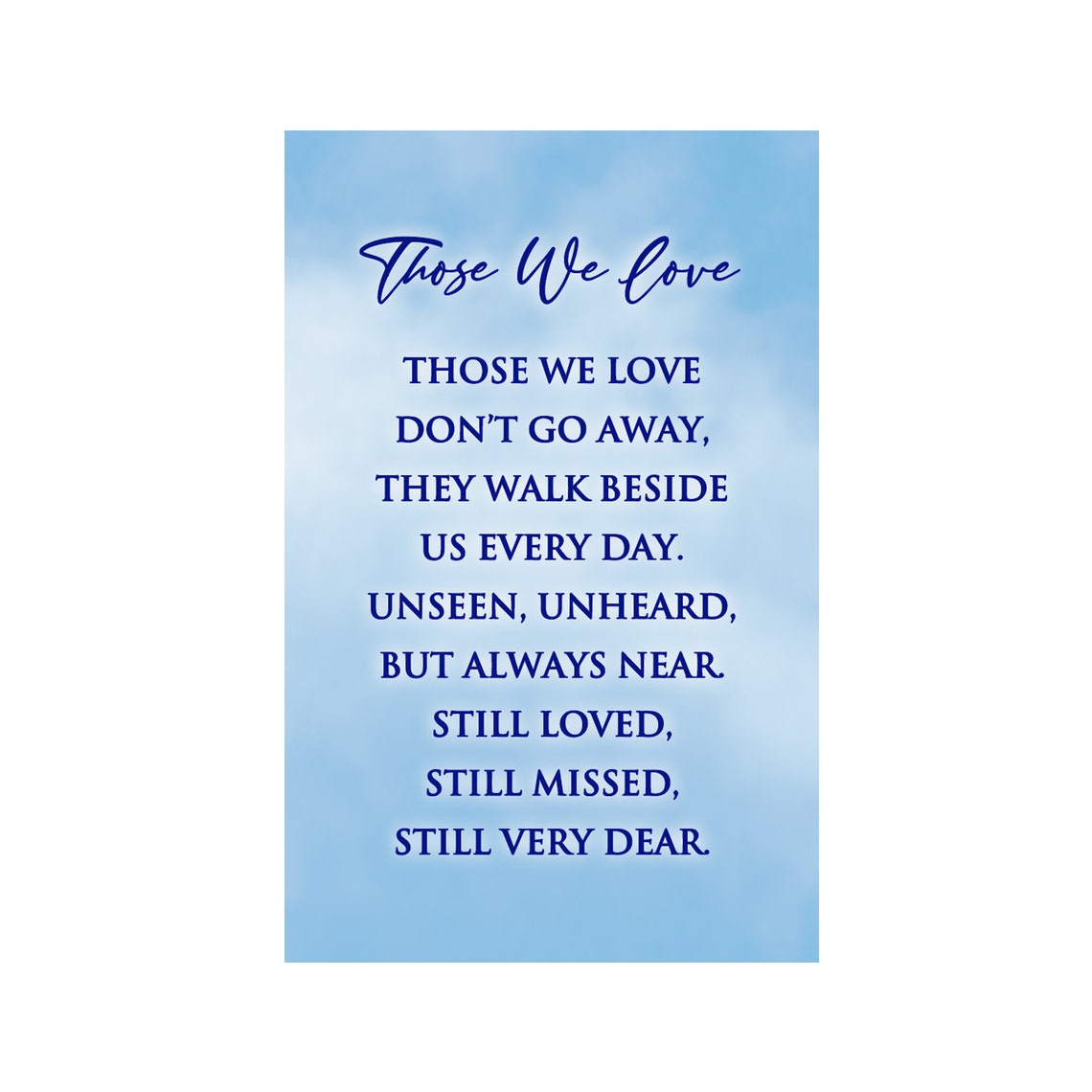 Angel Wings Memorial Cards | Heavenly Wings | Funeral Cards | Sympathy ...