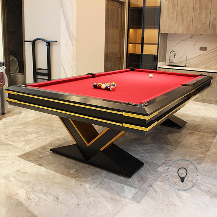 SC V Style Pool Table Modern Pool Table - Etsy