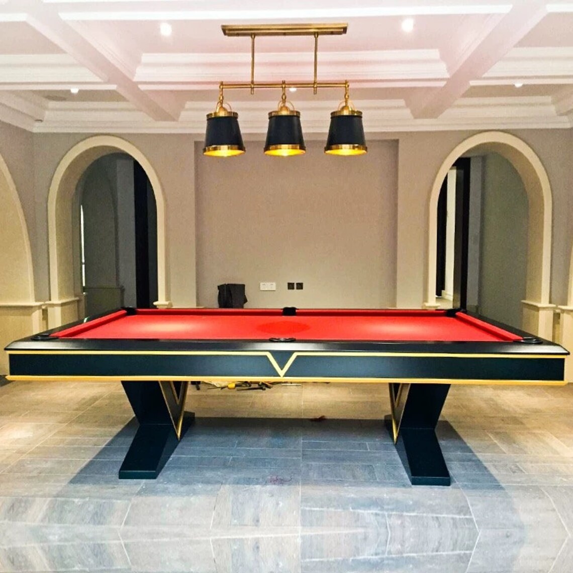 SC V Style Pool Table Modern Pool Table - Etsy