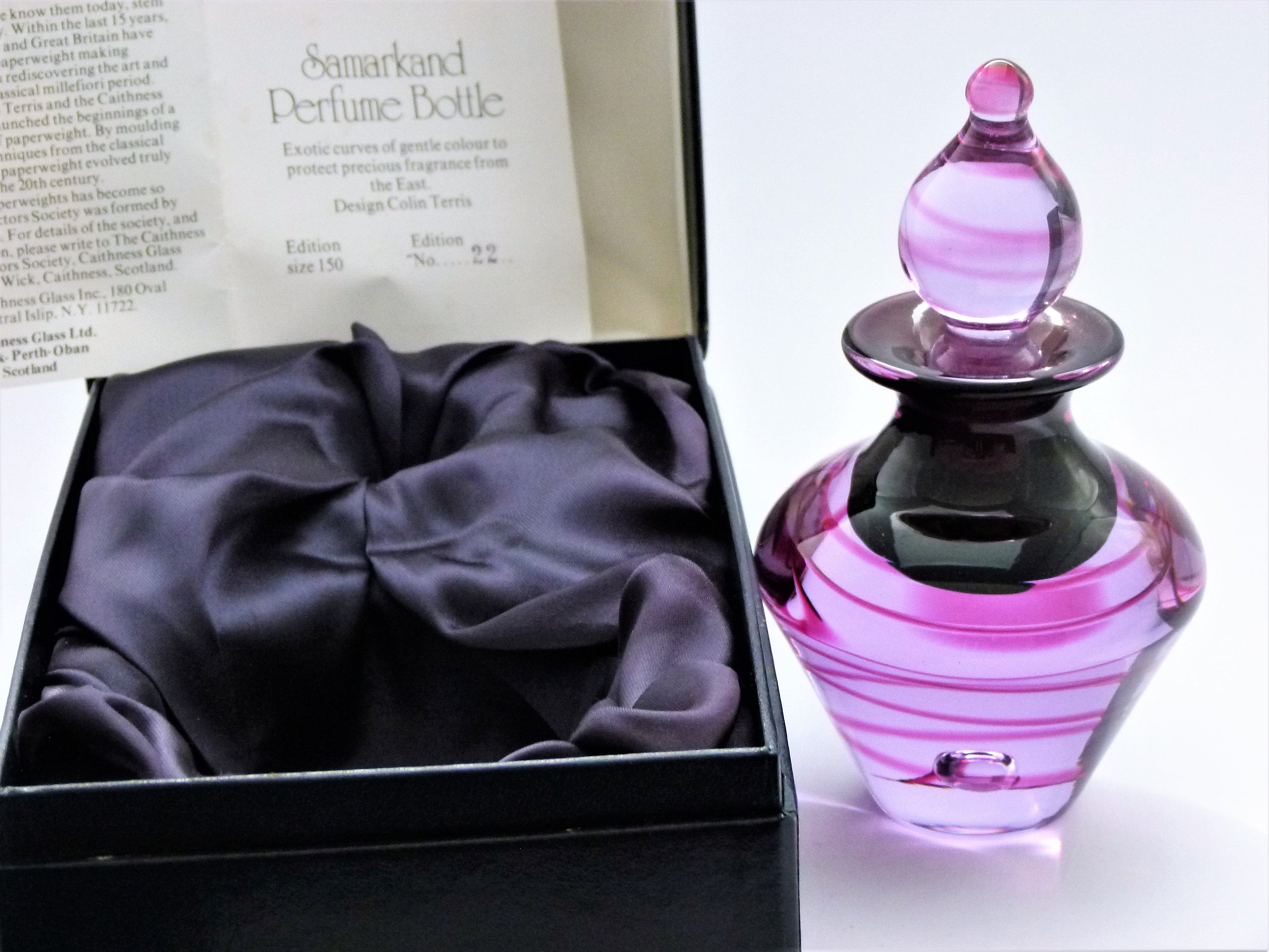Caithness 'samarkand' Perfume Bottle -limited Edition. - Etsy UK