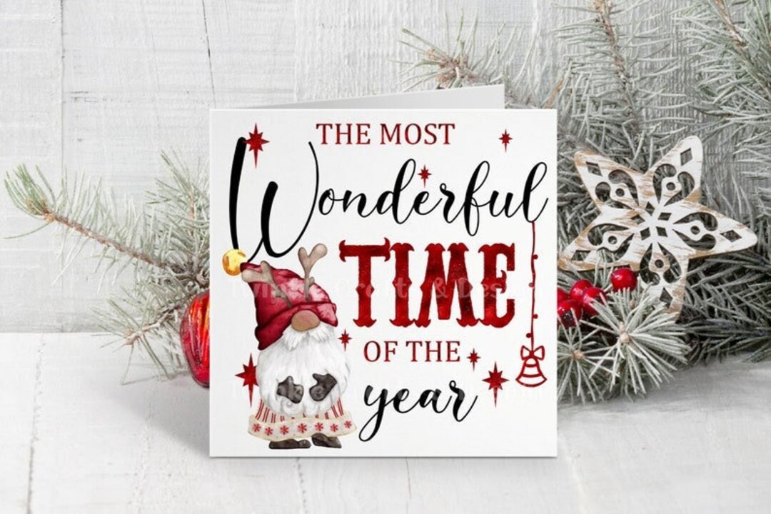 6 Gonk Christmas Cards , Christmas Gonks Greeting Cards Pack, Gonk Most ...