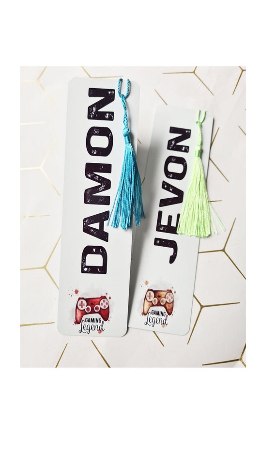 Personalised Gamer Metal Bookmarks Playstion Xbox Gift | Etsy