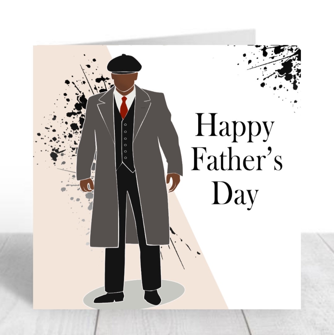 Black Man Father's Day Card, Personalised Black Man Birthday Card ...