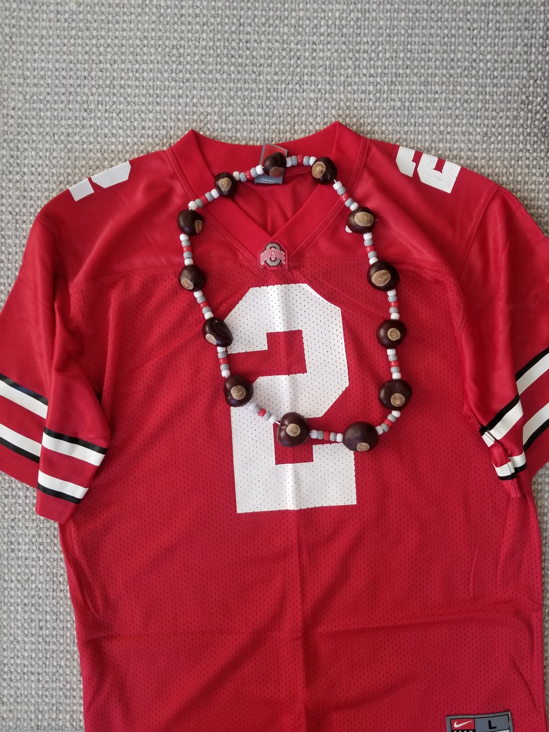 Beaded Buckeye Necklace - Etsy