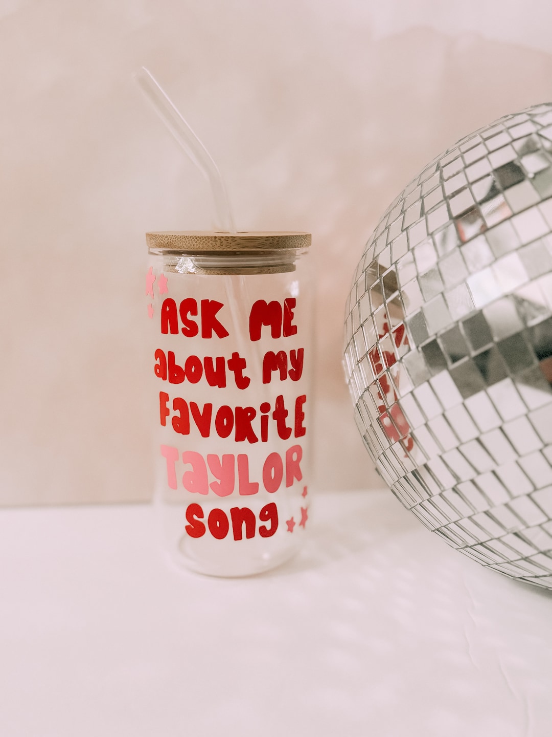 Swiftea Inspired Coffee Cup Glass Swiftie Christmas Gifts Girls Fan ...