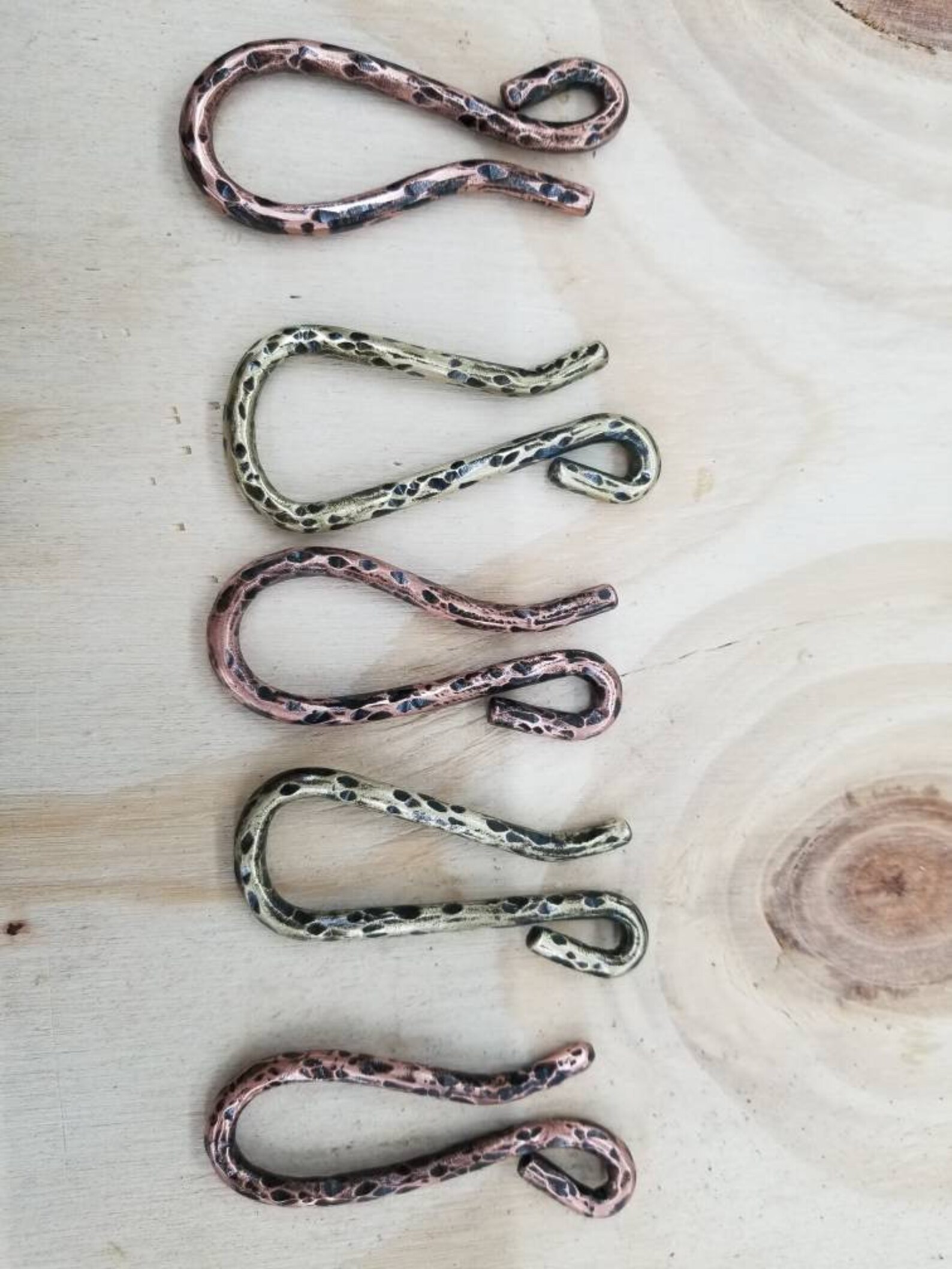 Textured Copper Keyhook Keychain - Etsy