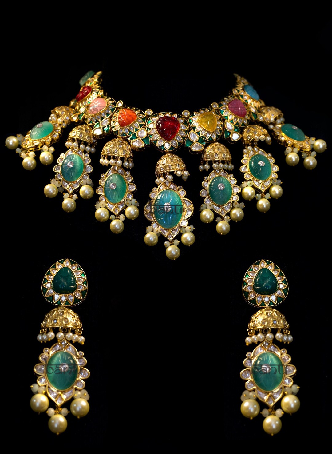 Golden Lotus Bridal Jewelry for Indian Weddings Bridal Jewelry Set With ...