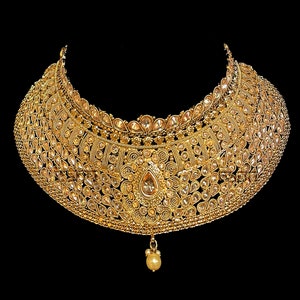 Scarla Set - Rose-gold Kundan & Pearls - Etsy