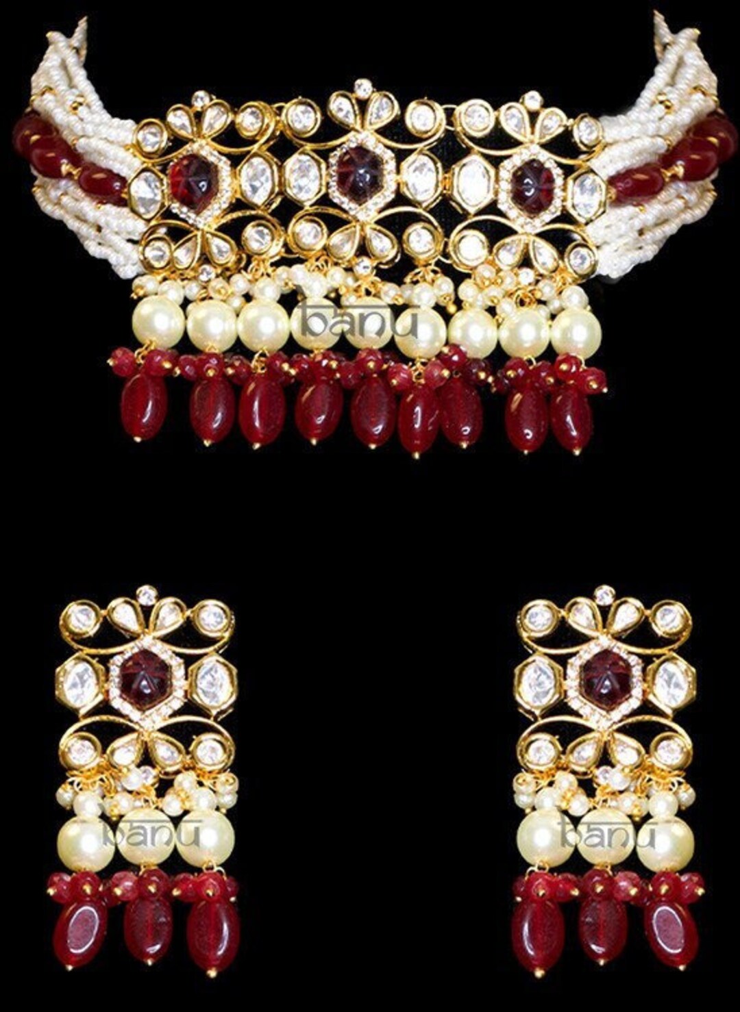 Indian Bridal Peacock Prism Jewelry Set Bridal Jewelry Set Wedding ...