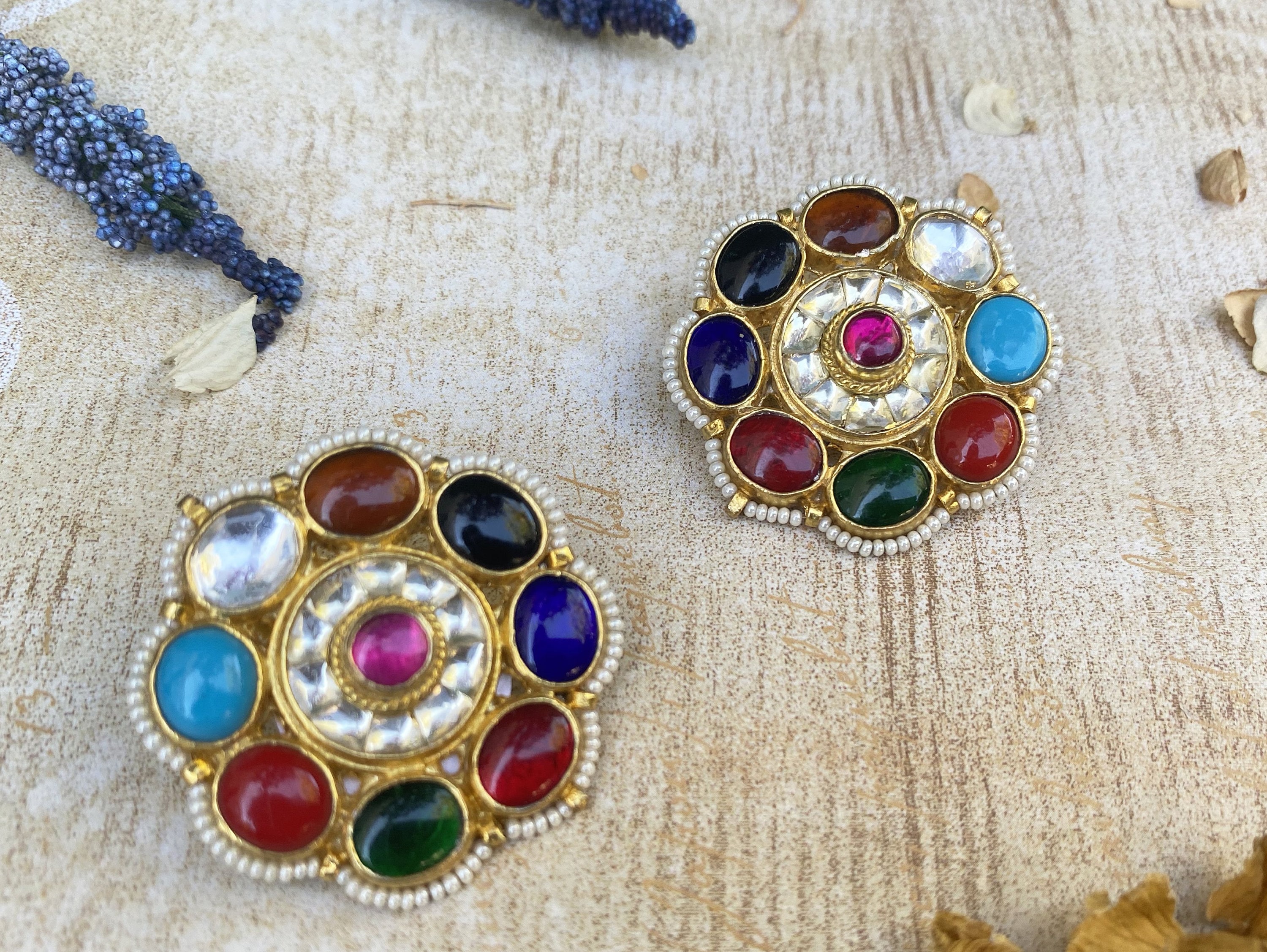 Boho Multicolor Stud Earrings Bohemian Earrings Gold Large - Etsy Canada