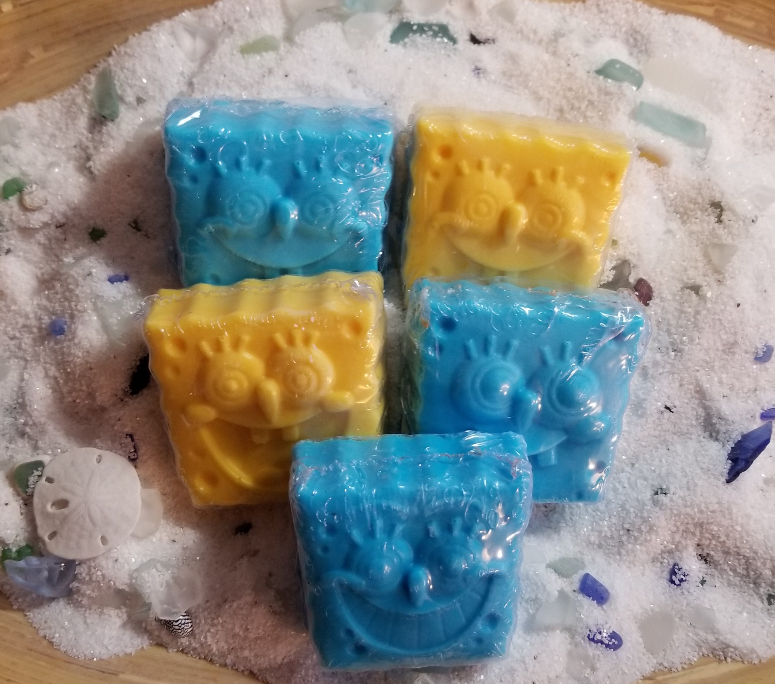 SpongeBob soaps kid soaps goats milk soaps milk bath no | Etsy
