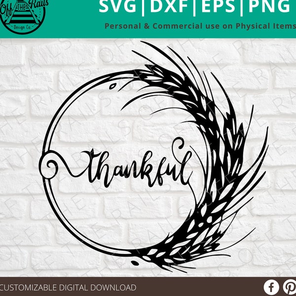 Wheat Wreath Svg - Etsy