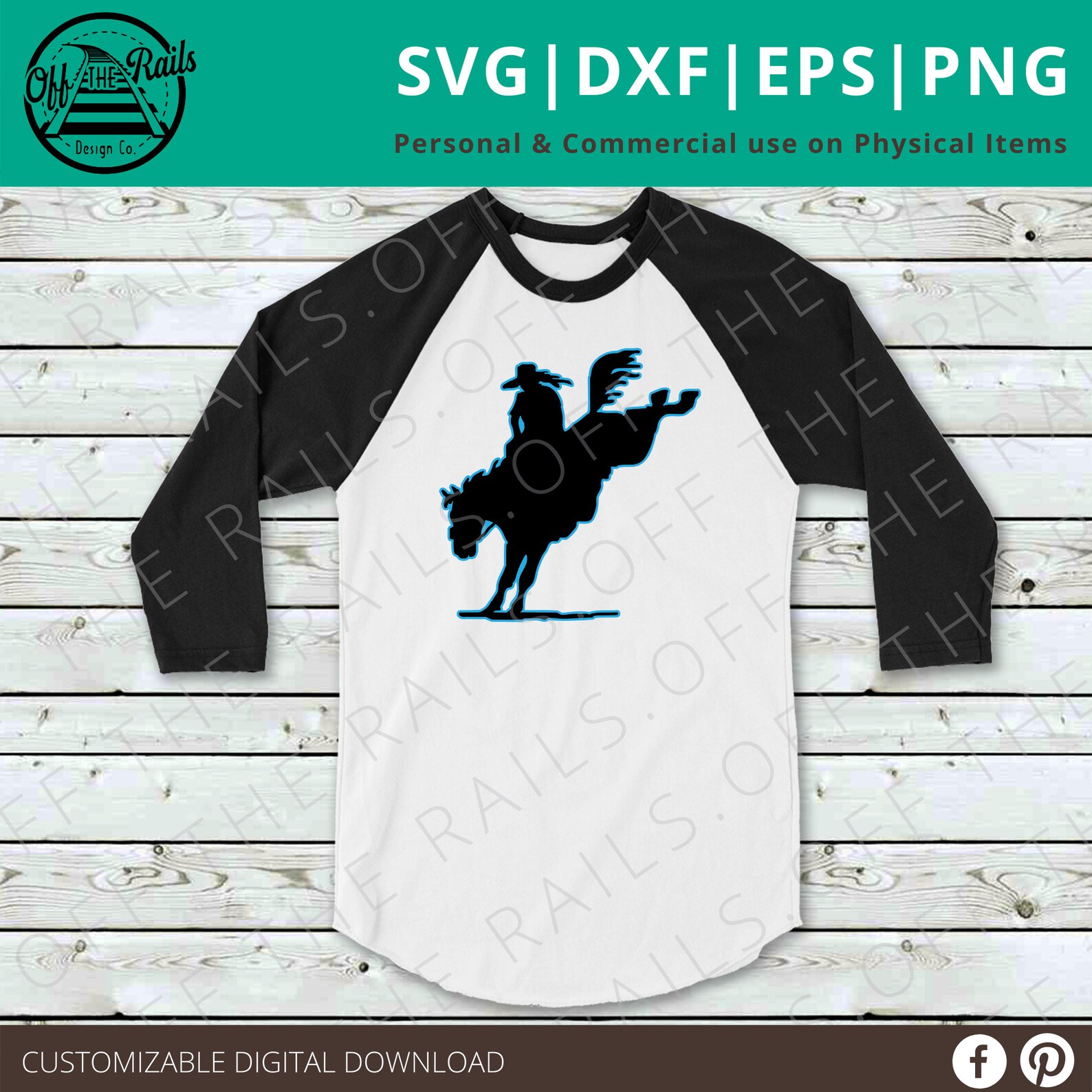 Female Bronc Rider SVG - Bronc SVG - Rodeo Svg - Dxf, Eps, Png, Svg ...