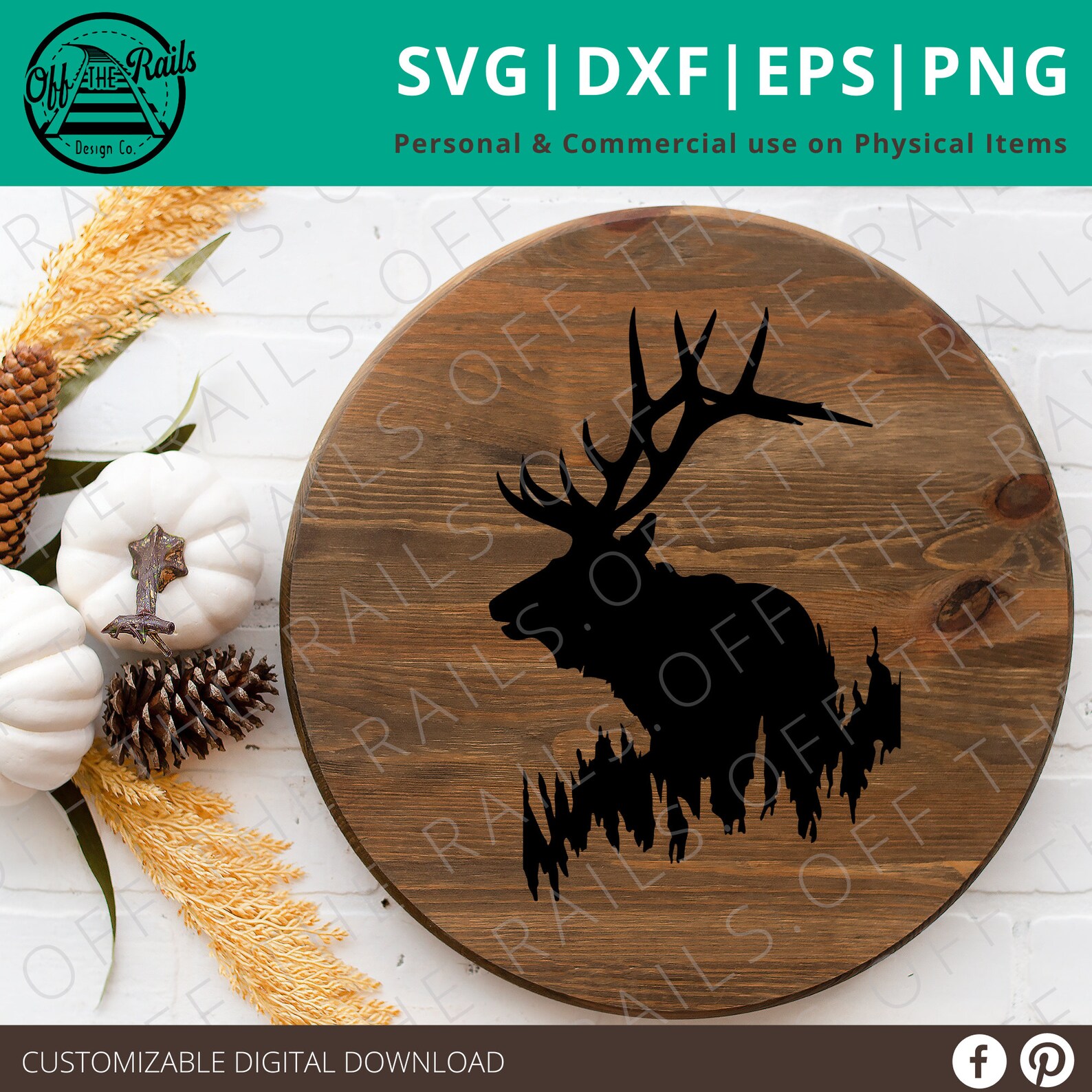 Bull Elk SVG Bull Elk in Rut Svg Fall SVG Elk Clipart - Etsy