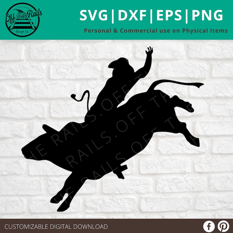Rodeo Bull Rider SVG Bull SVG Rodeo Svg Dxf Eps Png - Etsy Australia