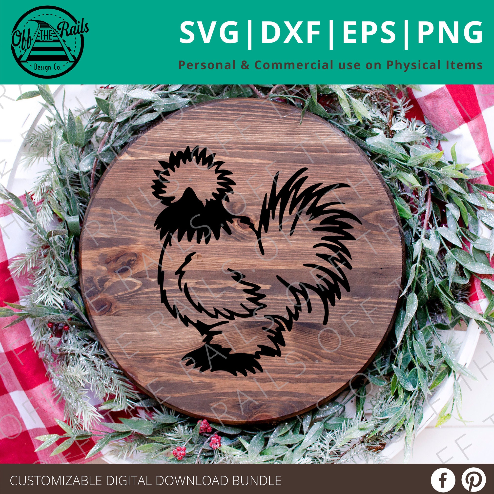 Silkie Chicken SVG Bundle: Show Chicken Design (digital Download) - Etsy