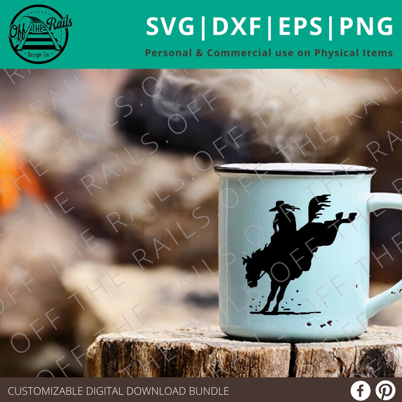 Rodeo Bronc Rider SVG Bundle Bronc SVG Rodeo Svg Dxf - Etsy