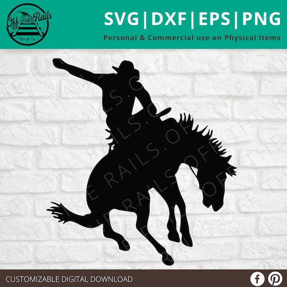 Rodeo Bronc Rider SVG Bronc SVG Rodeo Svg Dxf Eps Png - Etsy Canada