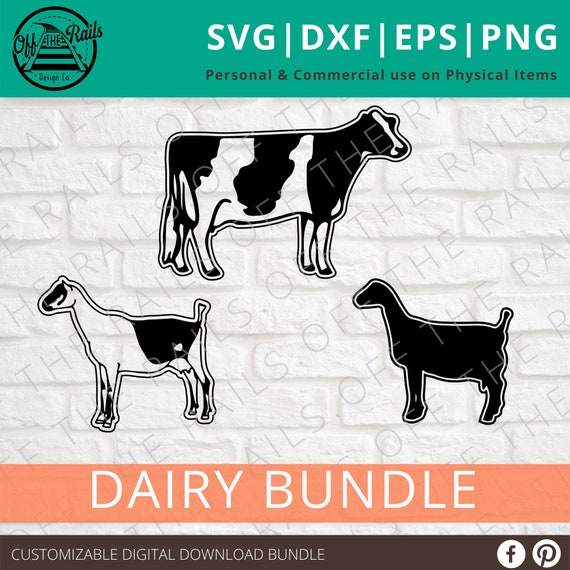 Dairy Show Cow Silhouette