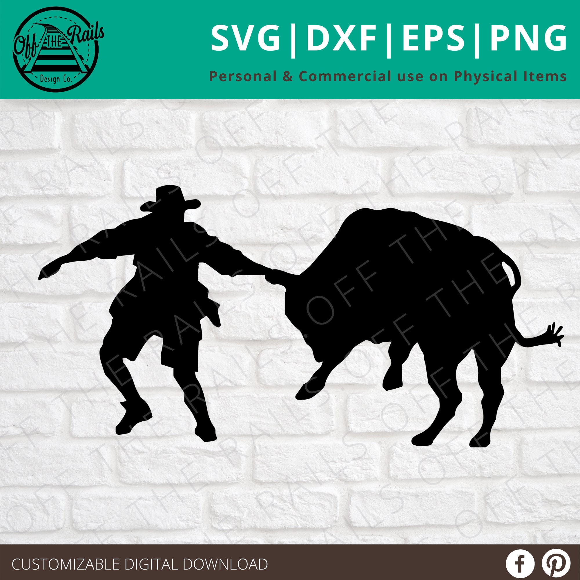 Bull Fighter SVG Rodeo Clown Svg Dxf Eps Png Svg - Etsy