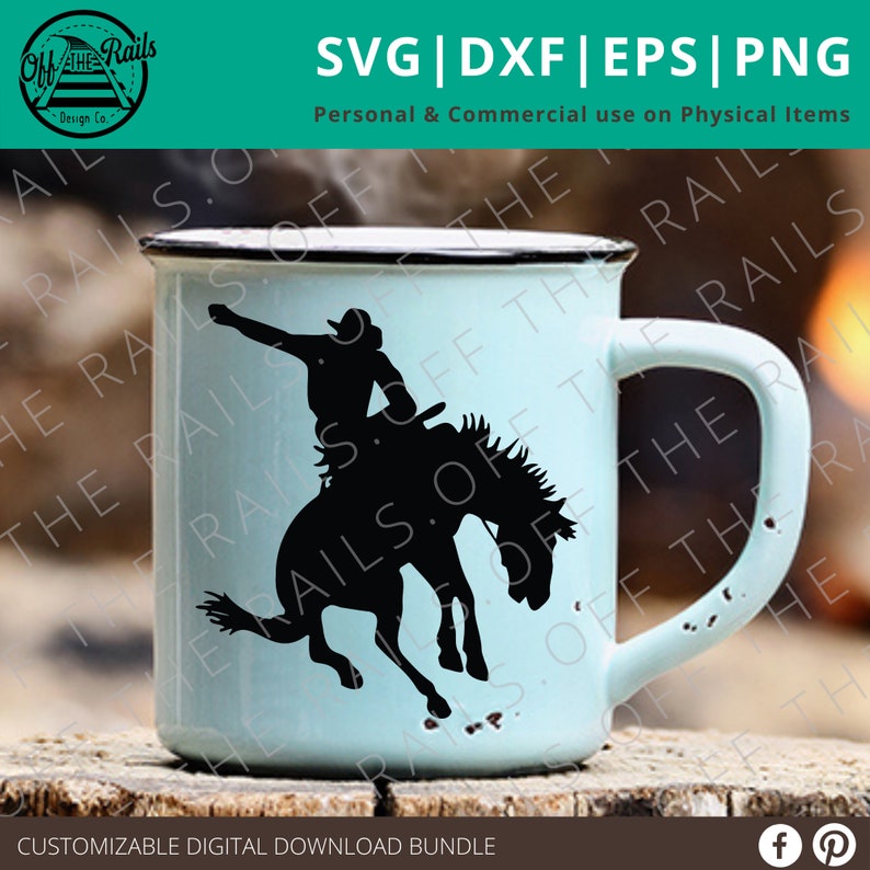 Rodeo Bronc Rider SVG Bundle Bronc SVG Rodeo Svg Dxf - Etsy