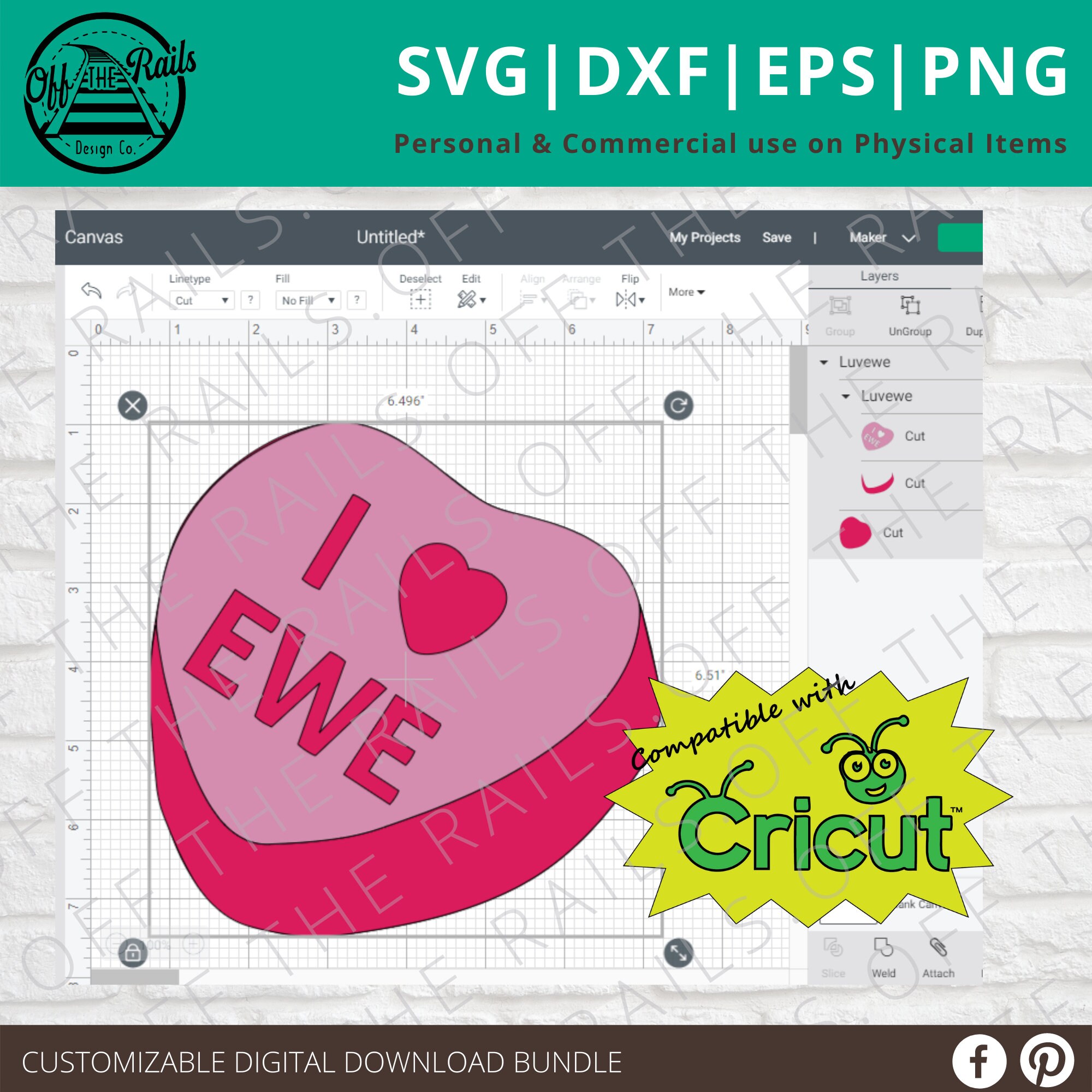 I Love EWE SVG Valentines Svg Heart Candy Svg Sheep SVG - Etsy UK