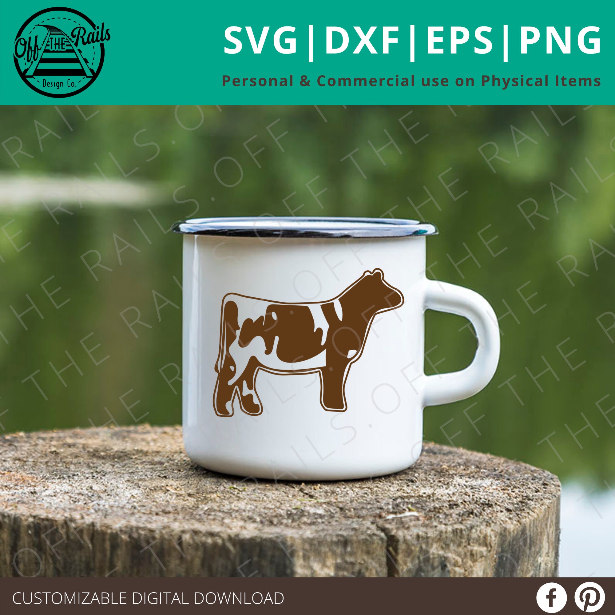 Shorthorn Heifer SVG: Farm Cow Design (digital Download) - Etsy