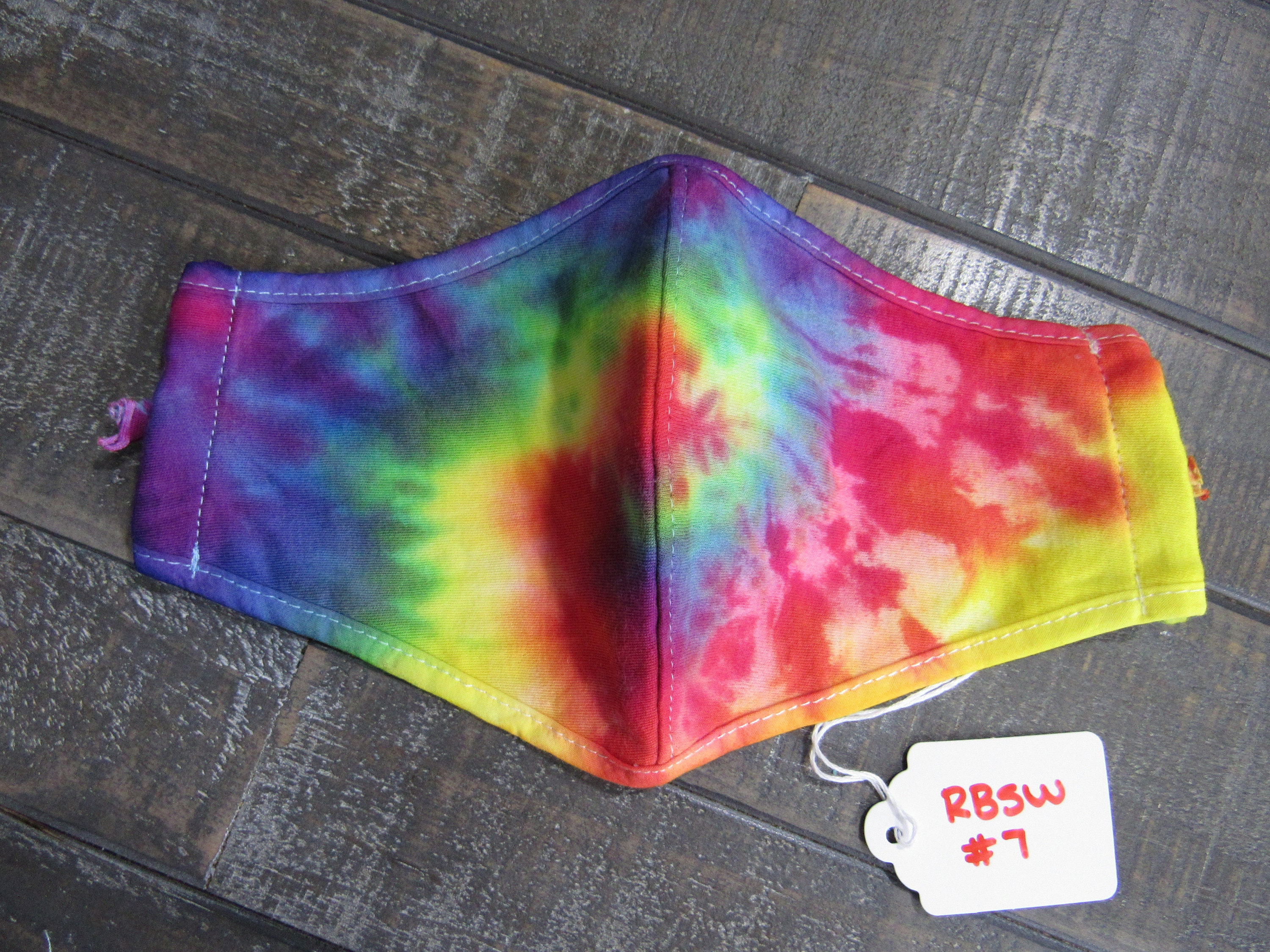 Rainbow Tie Dye Face Mask Adult Tie Dye Face Cover Rainbow | Etsy