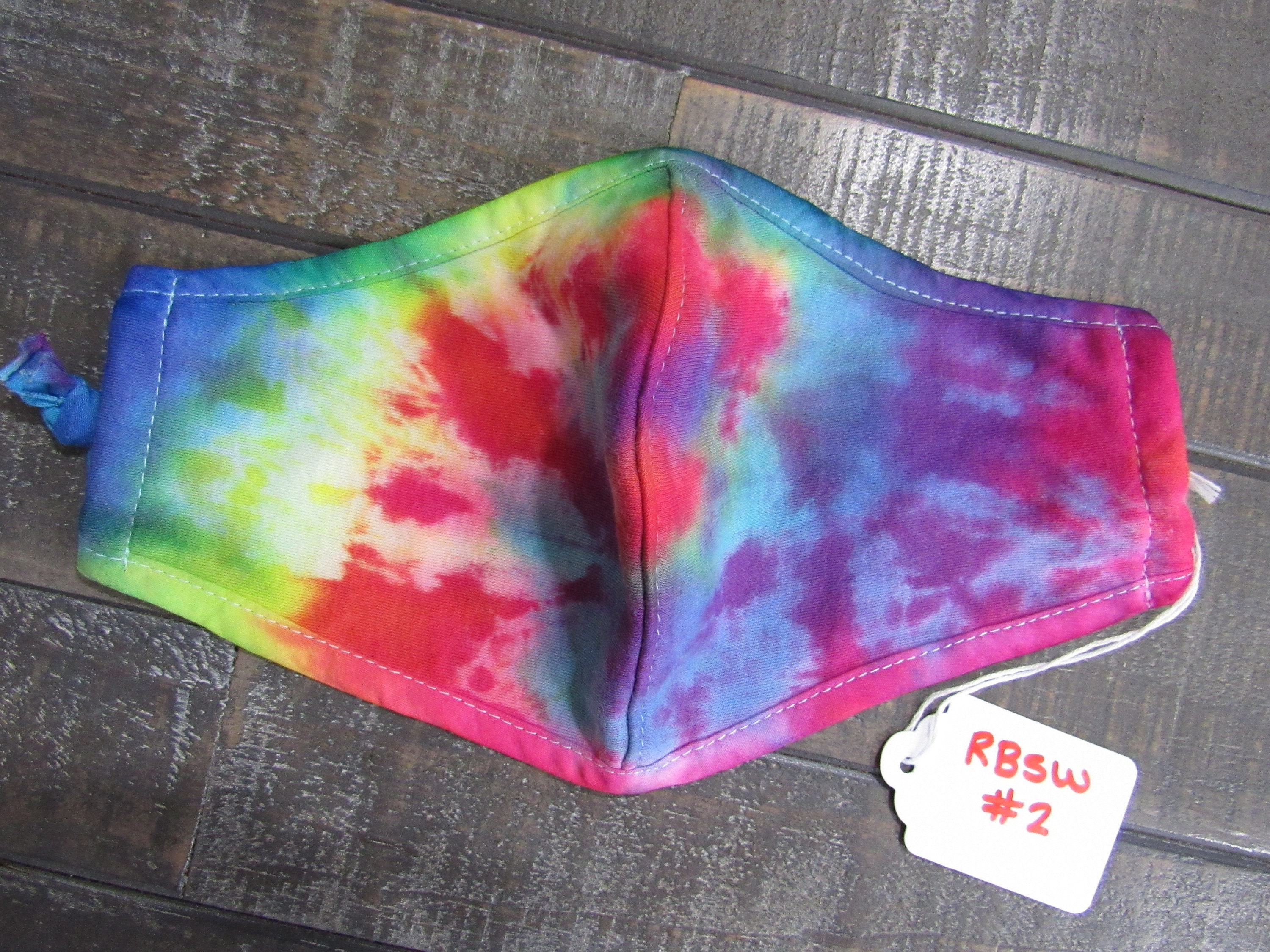 Rainbow Tie Dye Face Mask Adult Tie Dye Face Cover Rainbow | Etsy