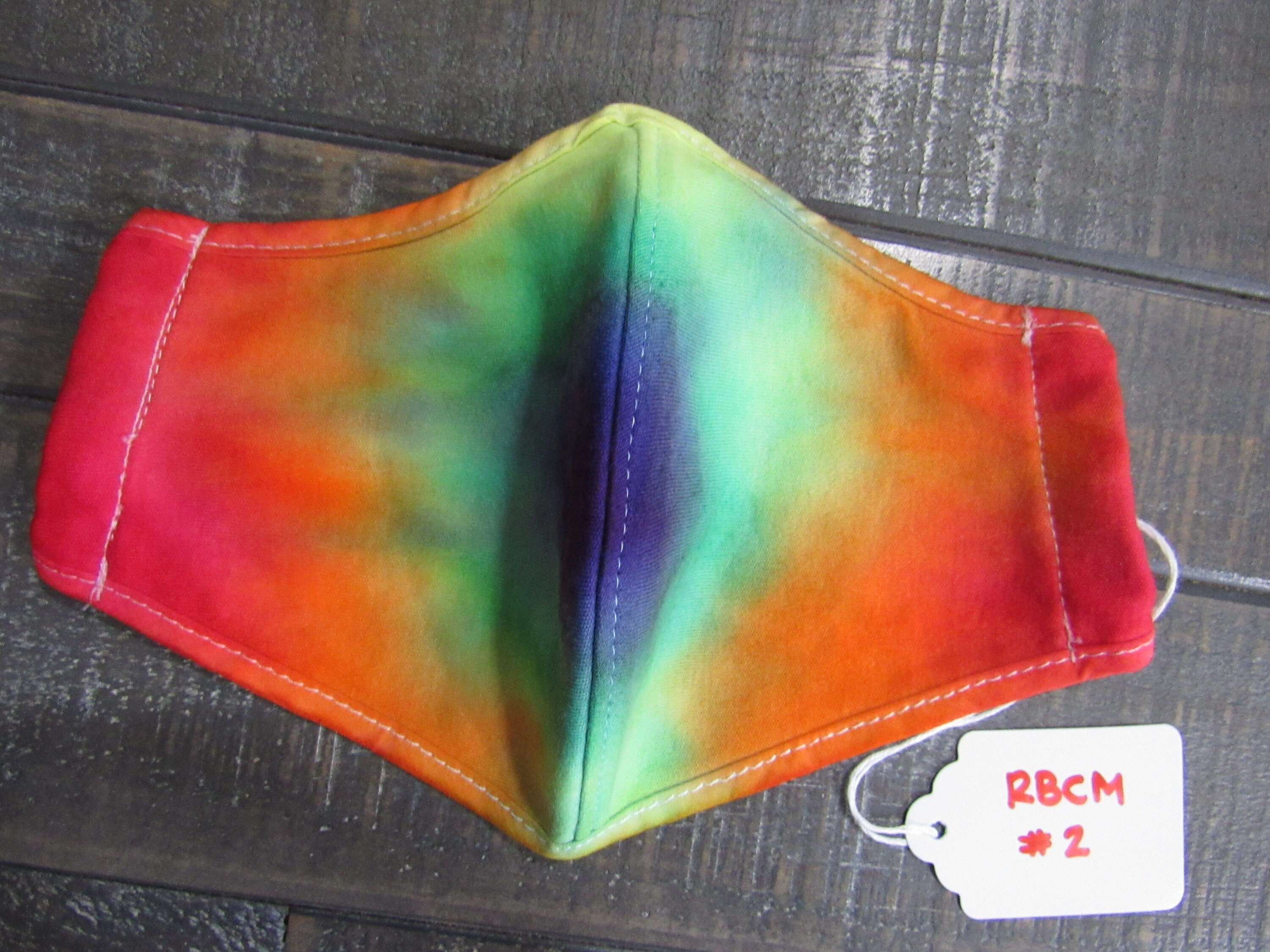 Rainbow Tie Dye Face Mask | Adult Tie Dye Face Cover | Rainbow Face ...