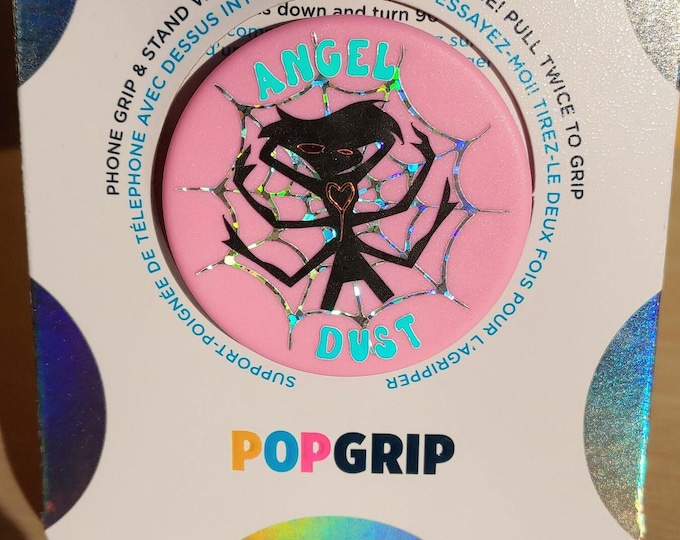 Angel Dust Popsocket | Hazbin Hotel | Custom Handmade Phone Grip - Etsy