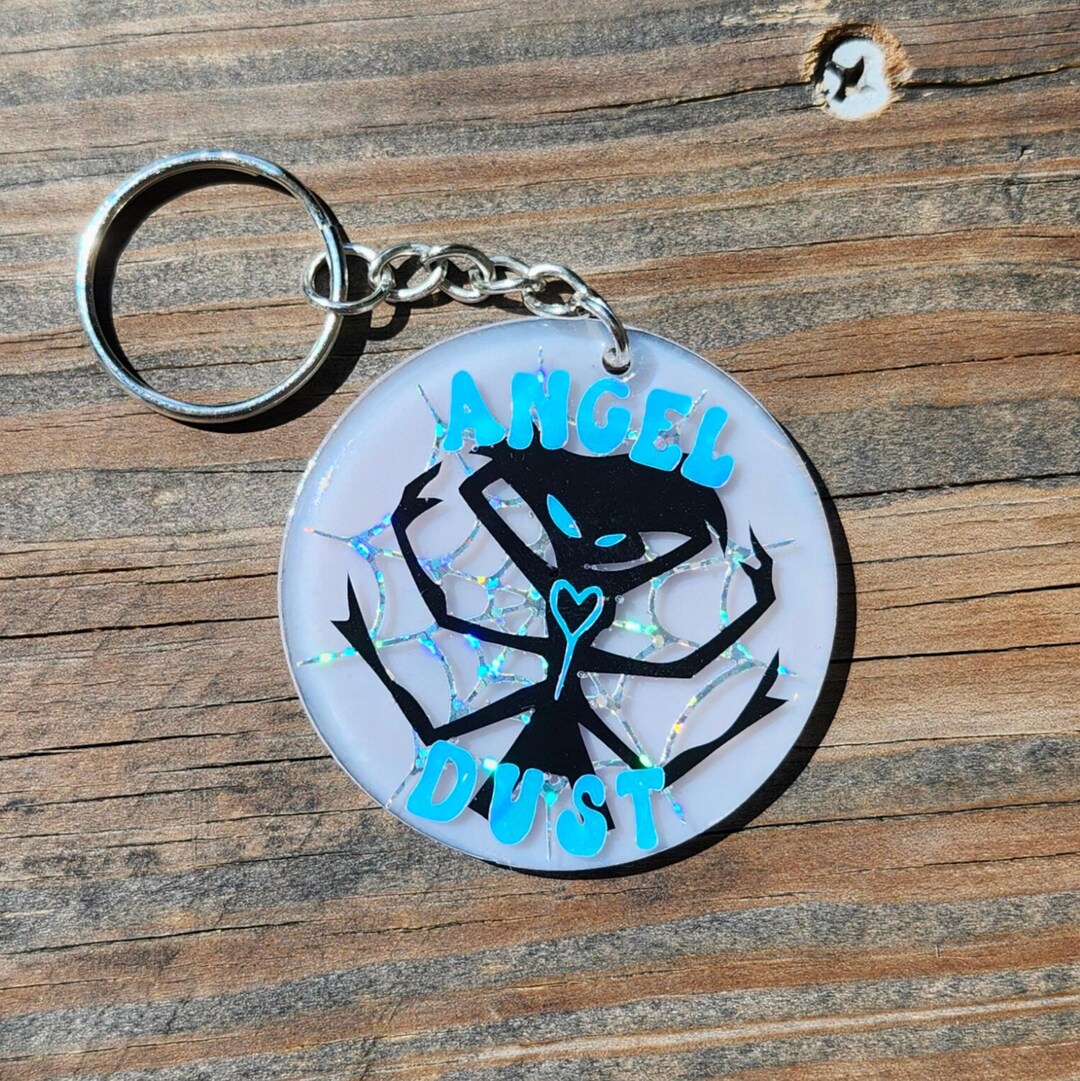 Angel Dust Keychain Hazbin Hotel - Etsy