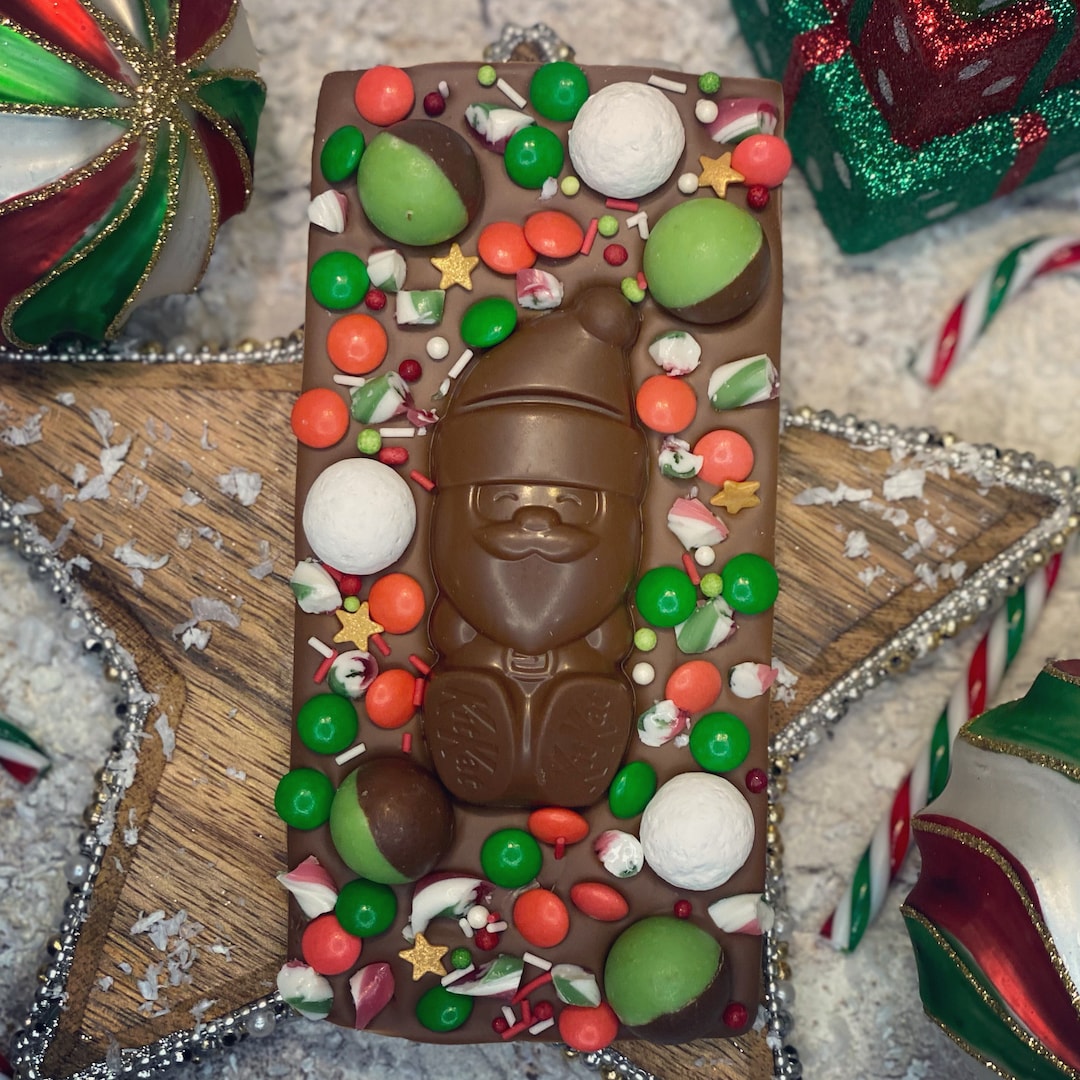 Candy Cane Santa, Colourful Christmas Chocolate, Secret Santa Gift ...